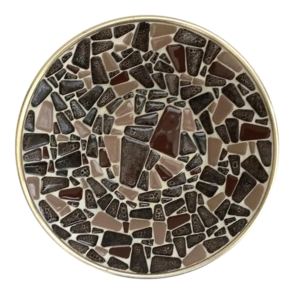 Mid-Century Mosaic Bowl | Chairish