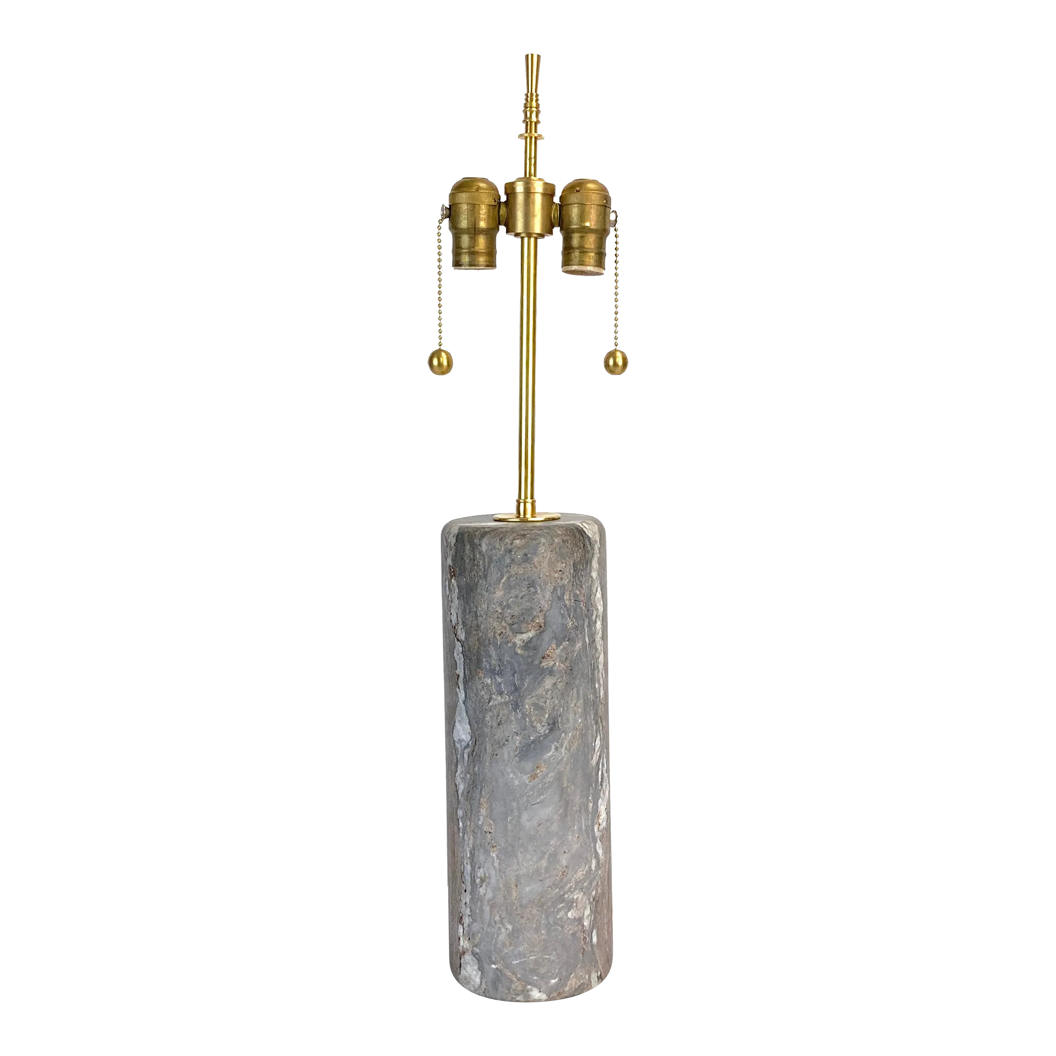 Vintage Mid-Century Modern Walter Von Nessen Blue Marble Table Lamp ...