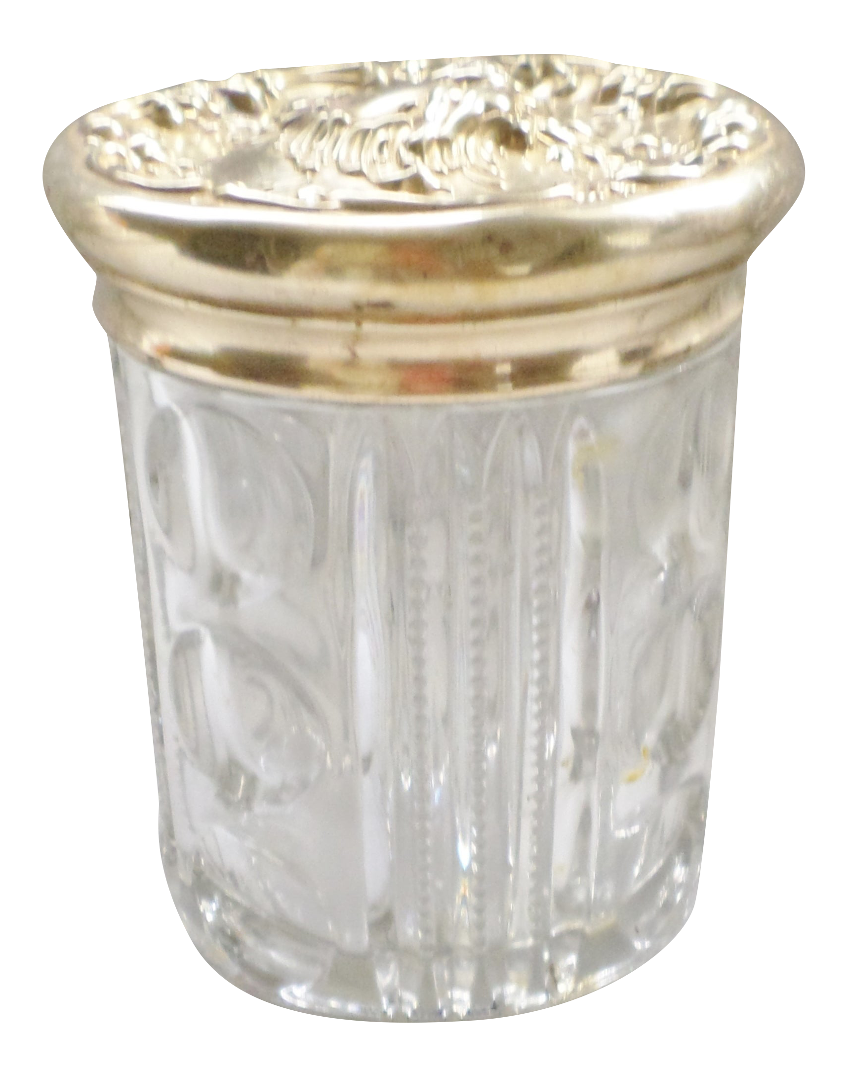 Victorian Vintage Topped Glass Gigar Humidor With Cherubs | Chairish