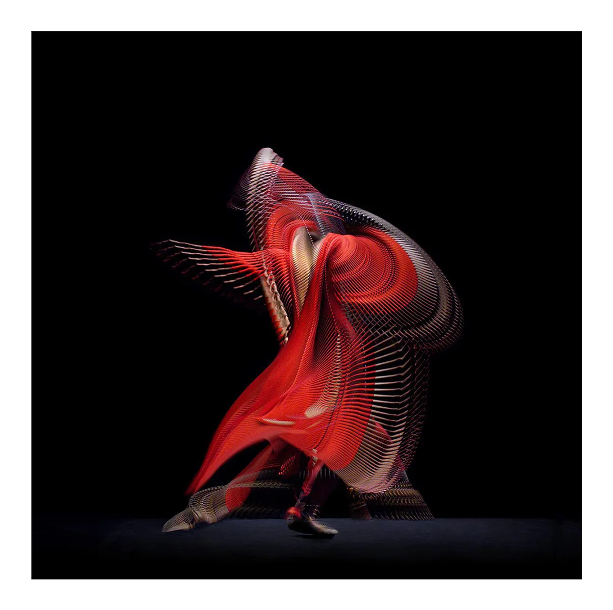 Abstract Dancers, Red 3, 2019, Photograph | Chairish