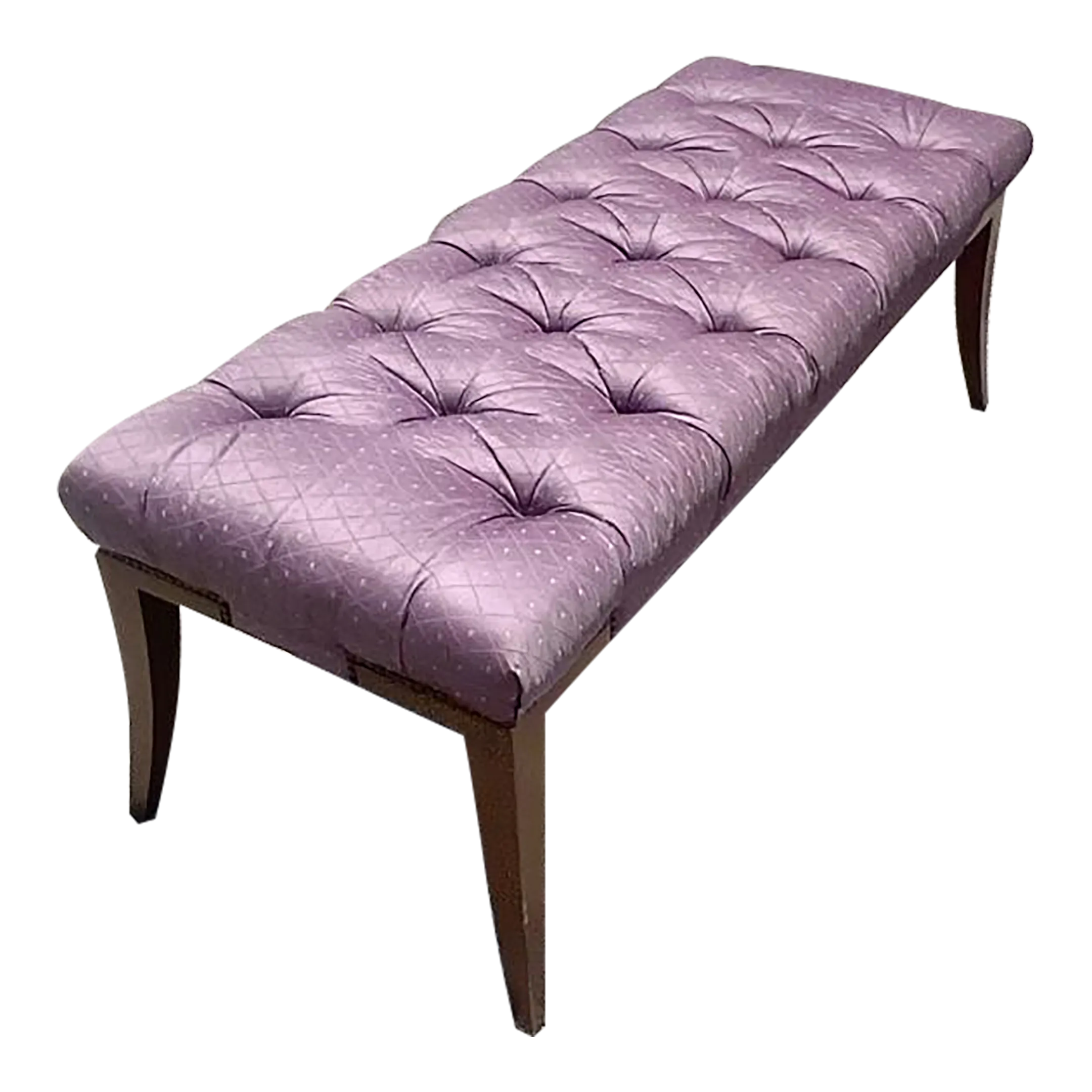 Vintage Regency Baker Tufted Bench | Chairish