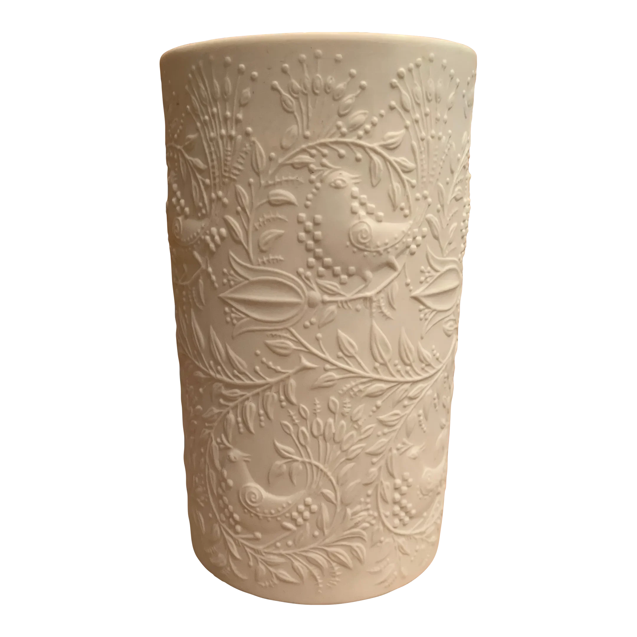 1960s White Relief Op Art Porcelain Vase by Rosenthal Studio-Linie ...