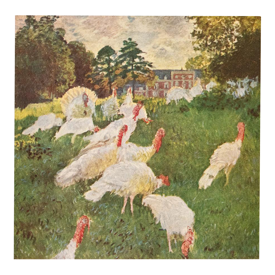 1950 After Claude Monet "Turkeys", First Edition Parisian Full-Color ...