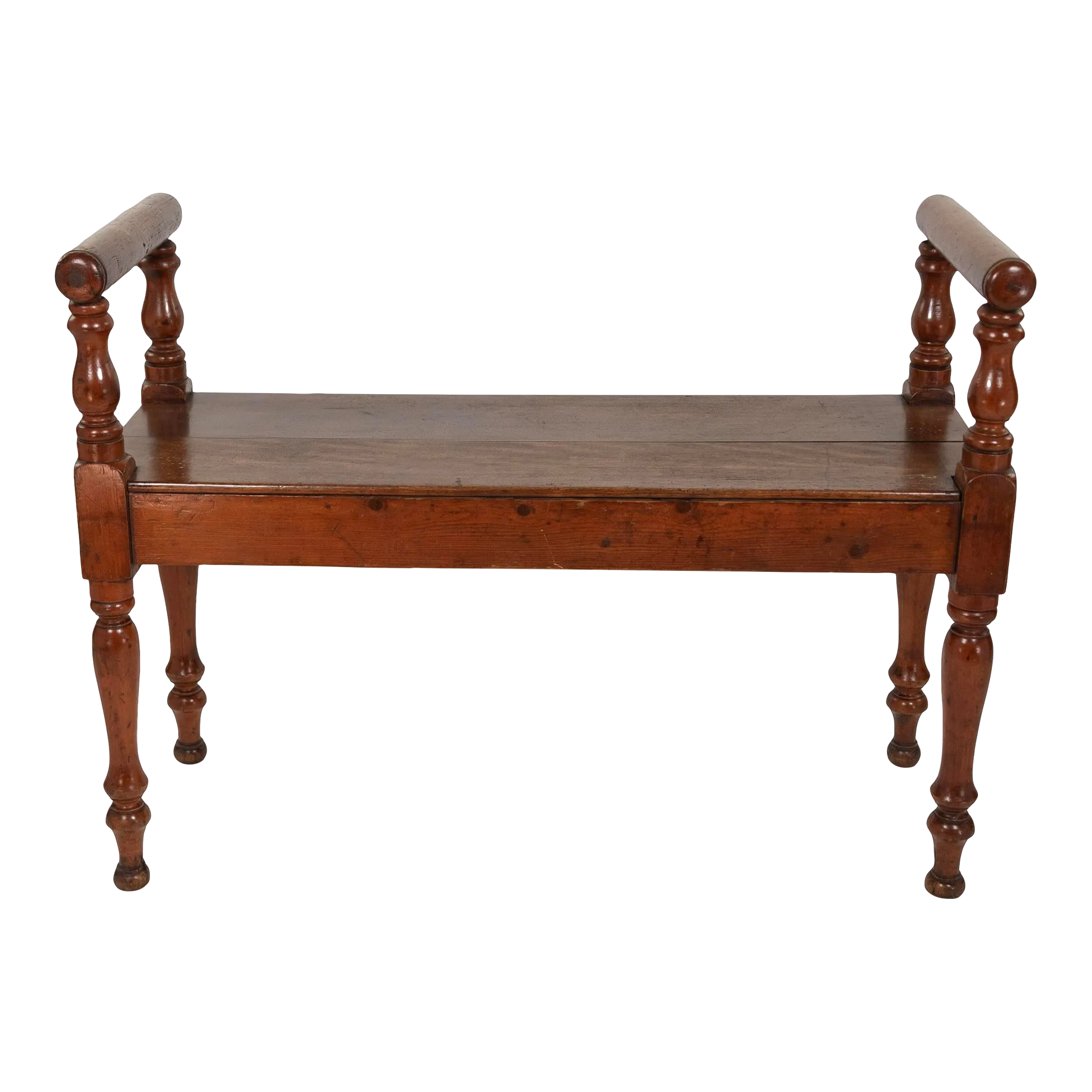 Late Victorian Mahogany Window Bench With Raised Arms English, Circa ...