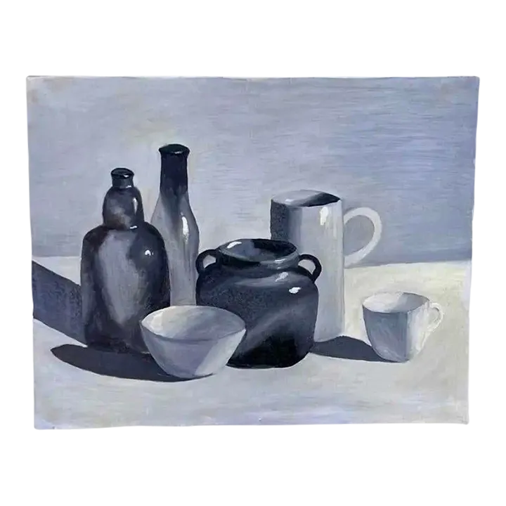 Mid 20th Century Pat Berger Still Life Oil Painting | Chairish