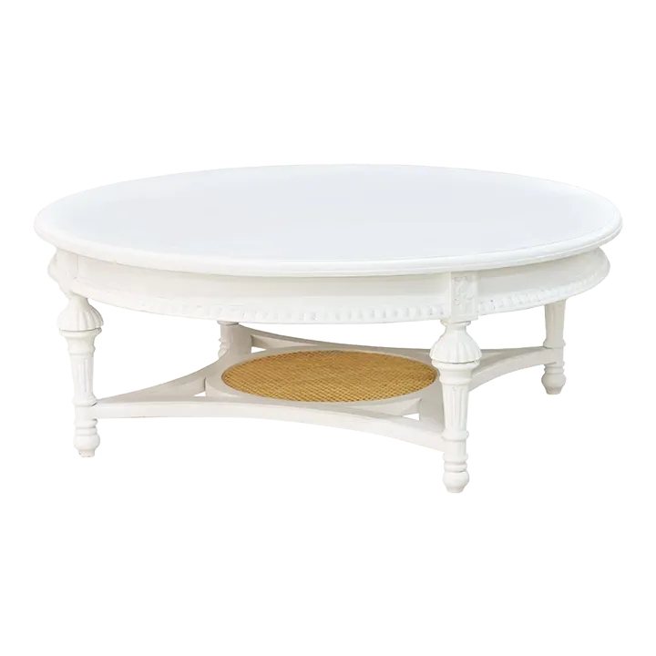 French Provincial Round Coffee Table | Chairish