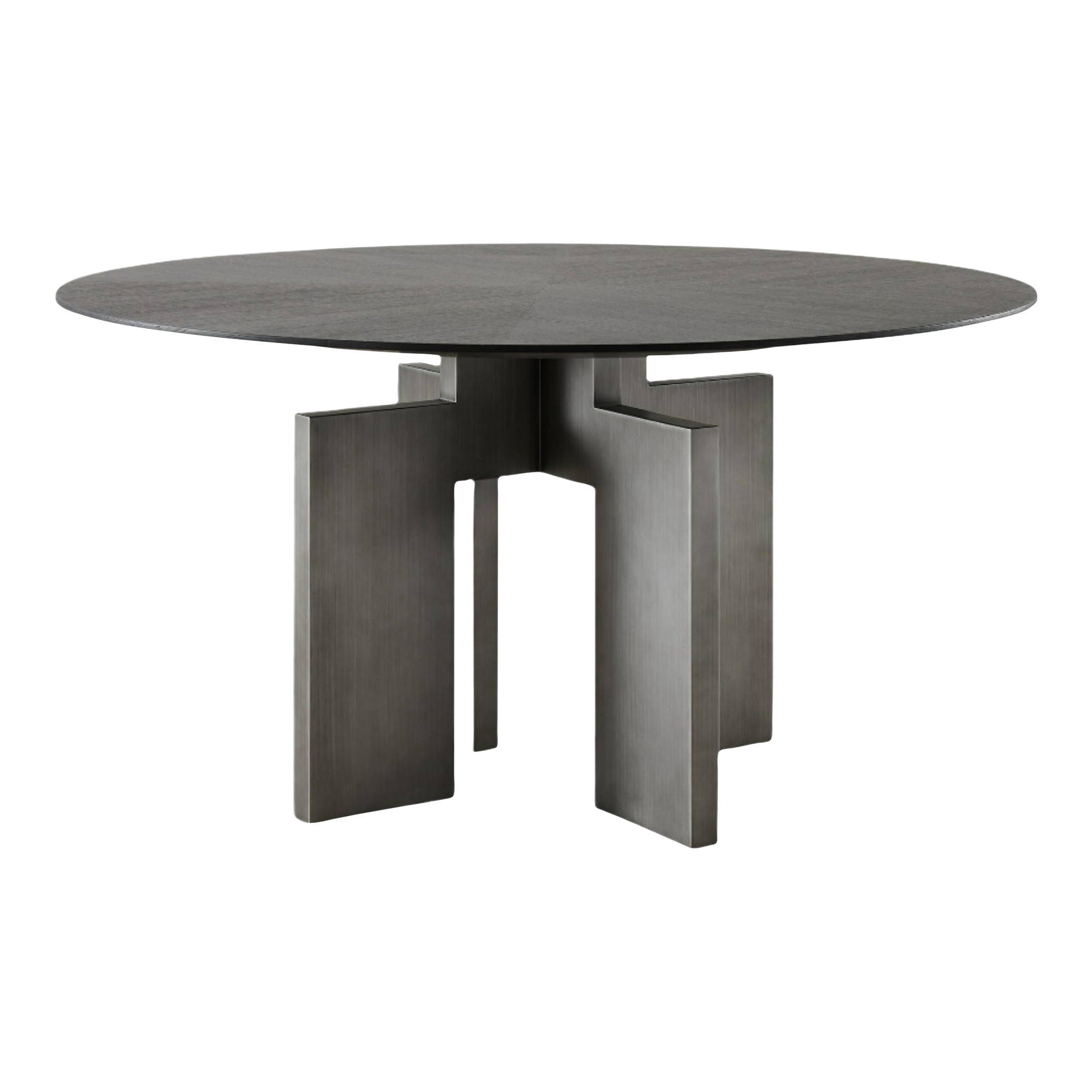 Adonis Round Black Dining Table | Chairish