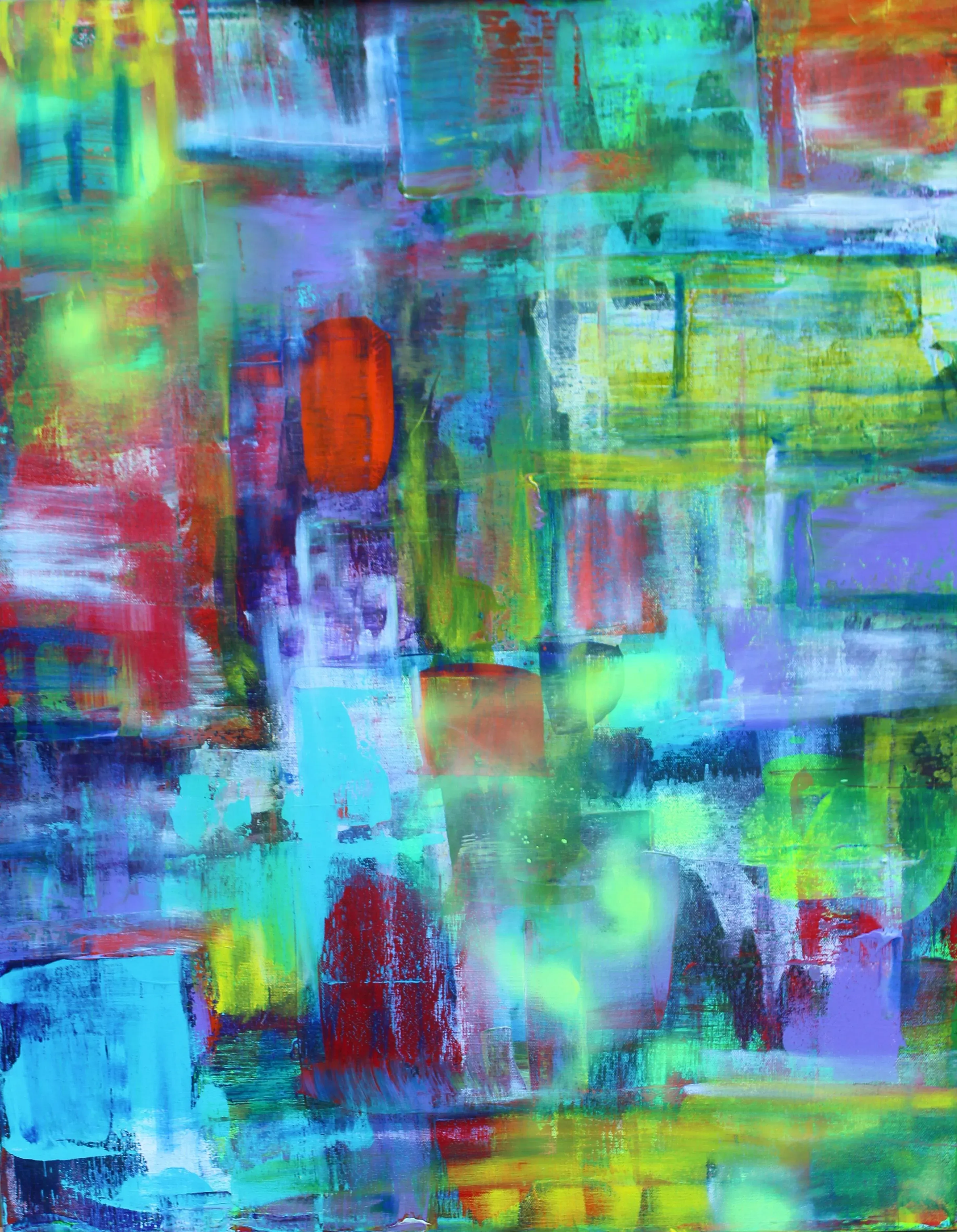 Contemporary Original Abstract Expressionist Painting "Joy" by Lisa ...