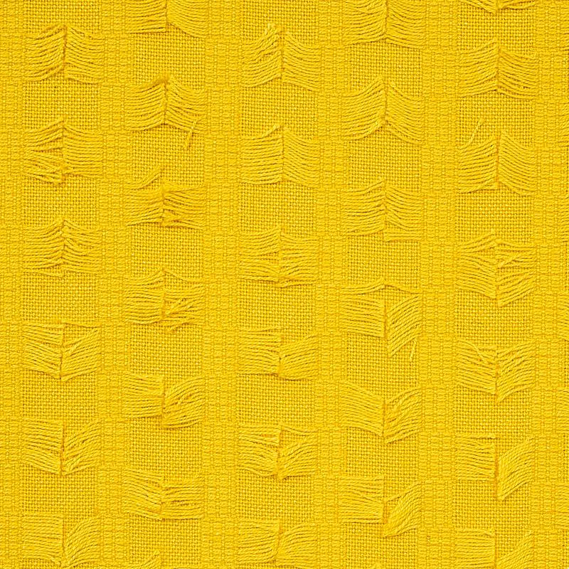 Sample - Schumacher Montego Fringe Fabric in Yellow | Chairish