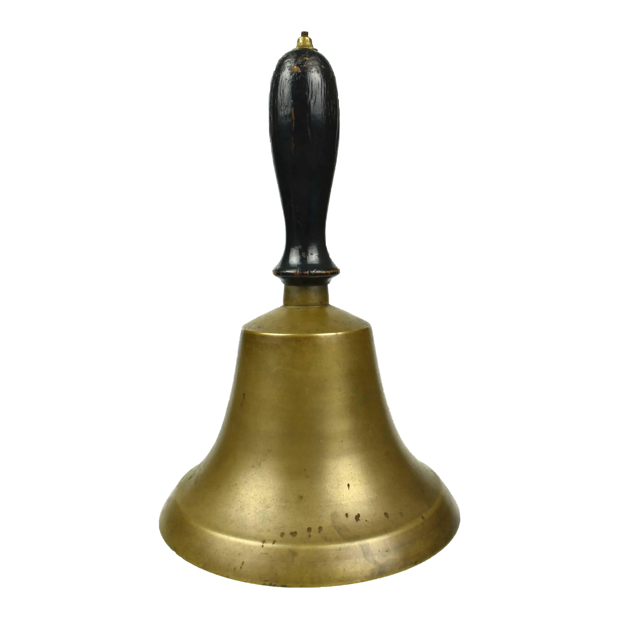 Mid-Century Modern Large Heavy Solid Brass Church School Teacher Bell ...