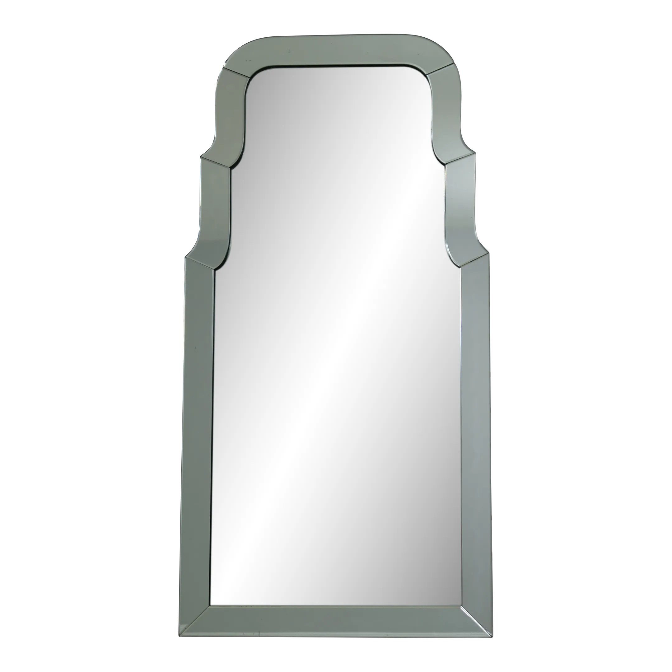 Hollywood Regency Style Tombstone Decorative Mirror | Chairish