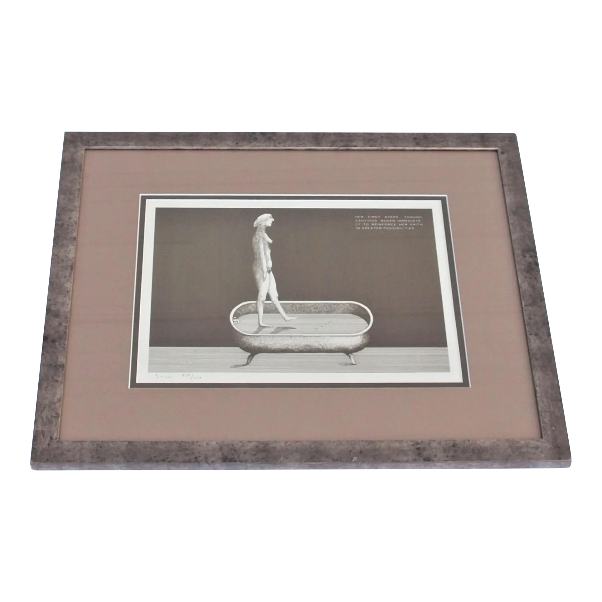 Contemporary Richard Stine Signed Lithograph of Lady in Bathtub 250/250 ...