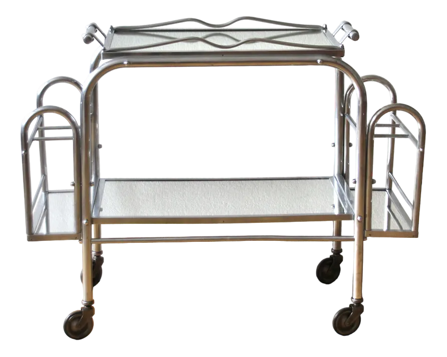 Art Deco French Bar Trolley, 1940s | Chairish