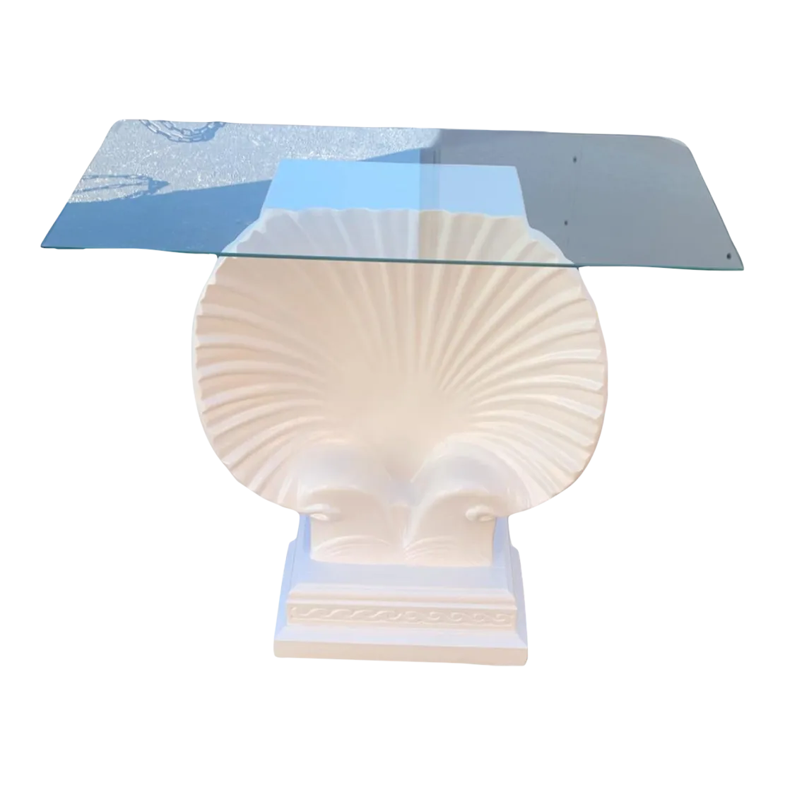 Mid 20th Century Sea Shell Console Table in the Manner of Groult Gloss ...