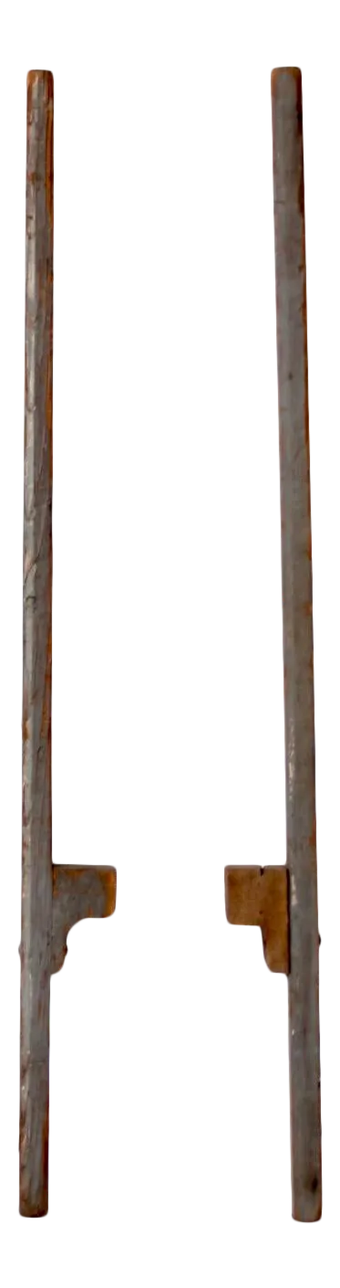 Vintage Wood Stilts - a Pair | Chairish