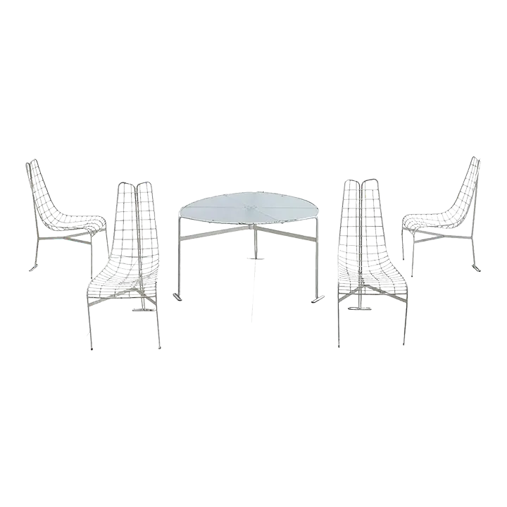 1950s Vladimir Kagan for Kagan-Dreyfuss Capricorn Dining Table & 4 ...