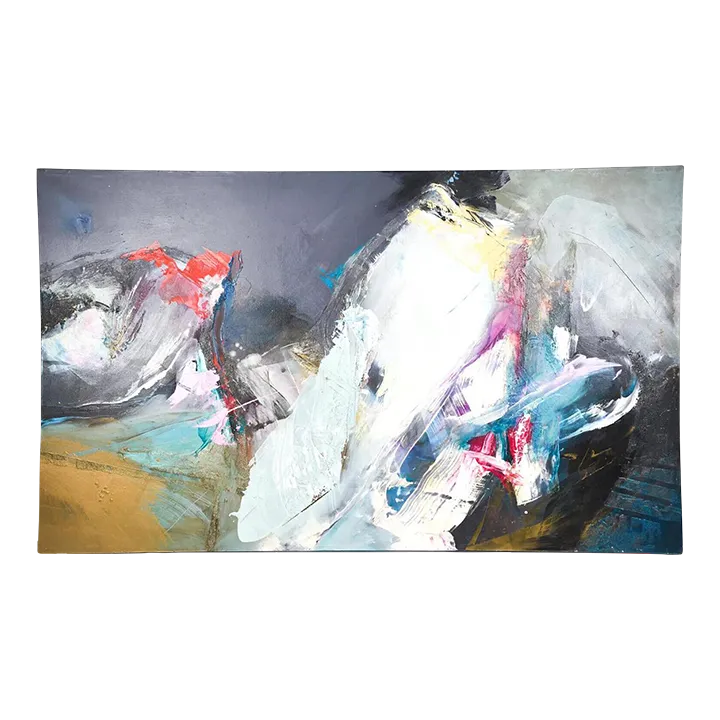 Large 2004 Original Abstract Oil Painting on Canvas "Storm Surge" by ...