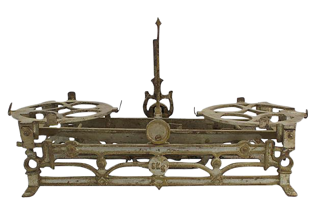 Antique Cast Metal Mercantile Scale | Chairish