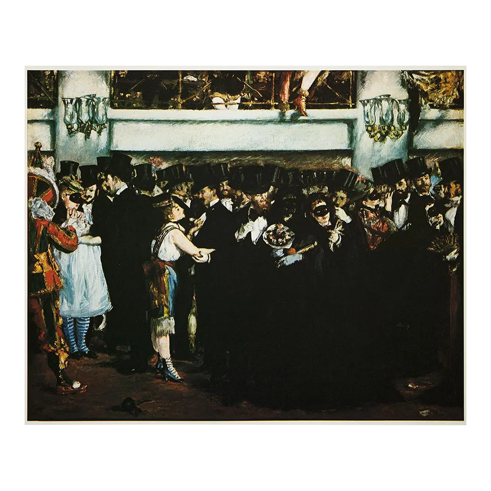 1977 After Edouard Manet "Le Bal De L'Opera", Vintage Full-Color Print ...