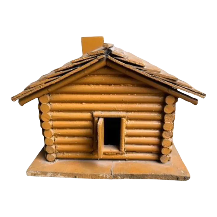 1940s Cabin Cottage House Artisan Handmade Rustic Adirondack Folk Art ...