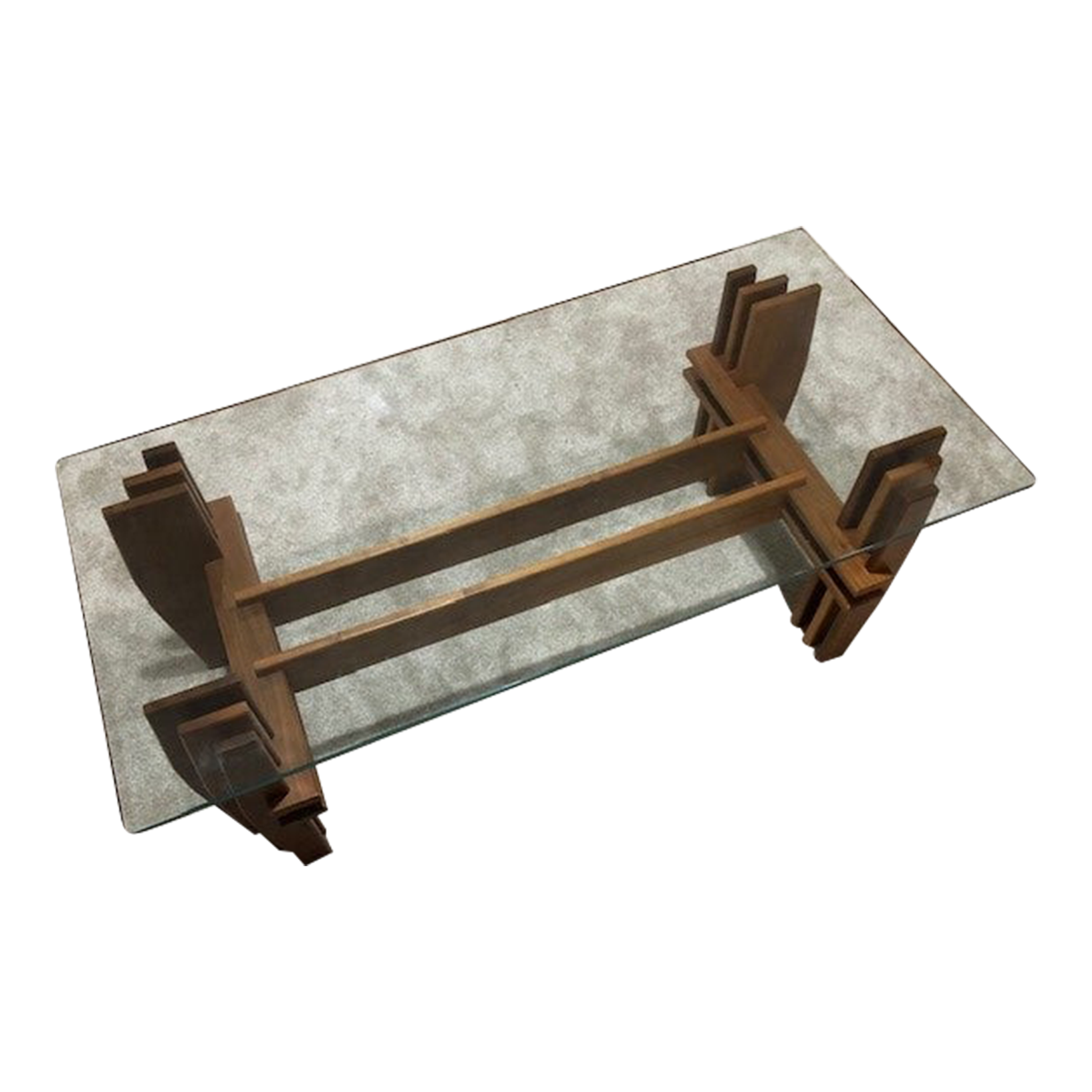 1990s Modern Walnut Coffee Table | Chairish