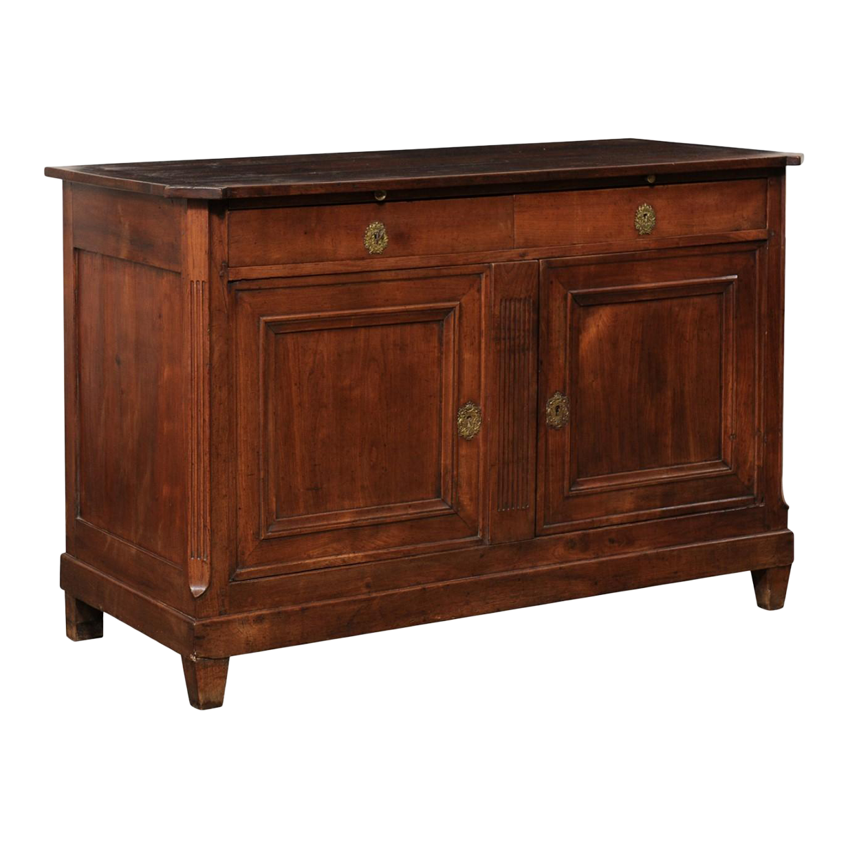 Late 18th Century Vintage Fluted Buffet Cabinet | Chairish