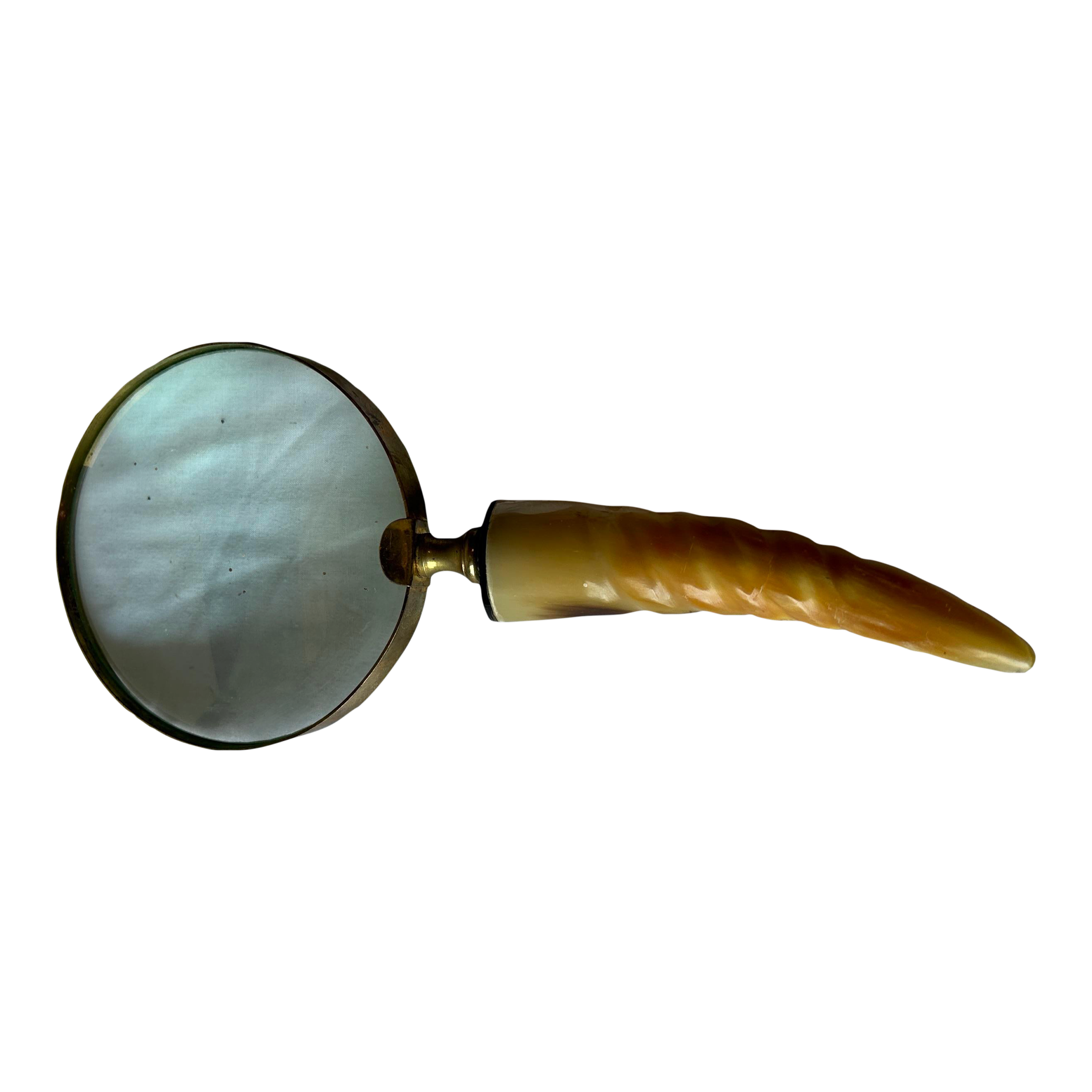 1970s Magnifying Glass With Stone Handle | Chairish