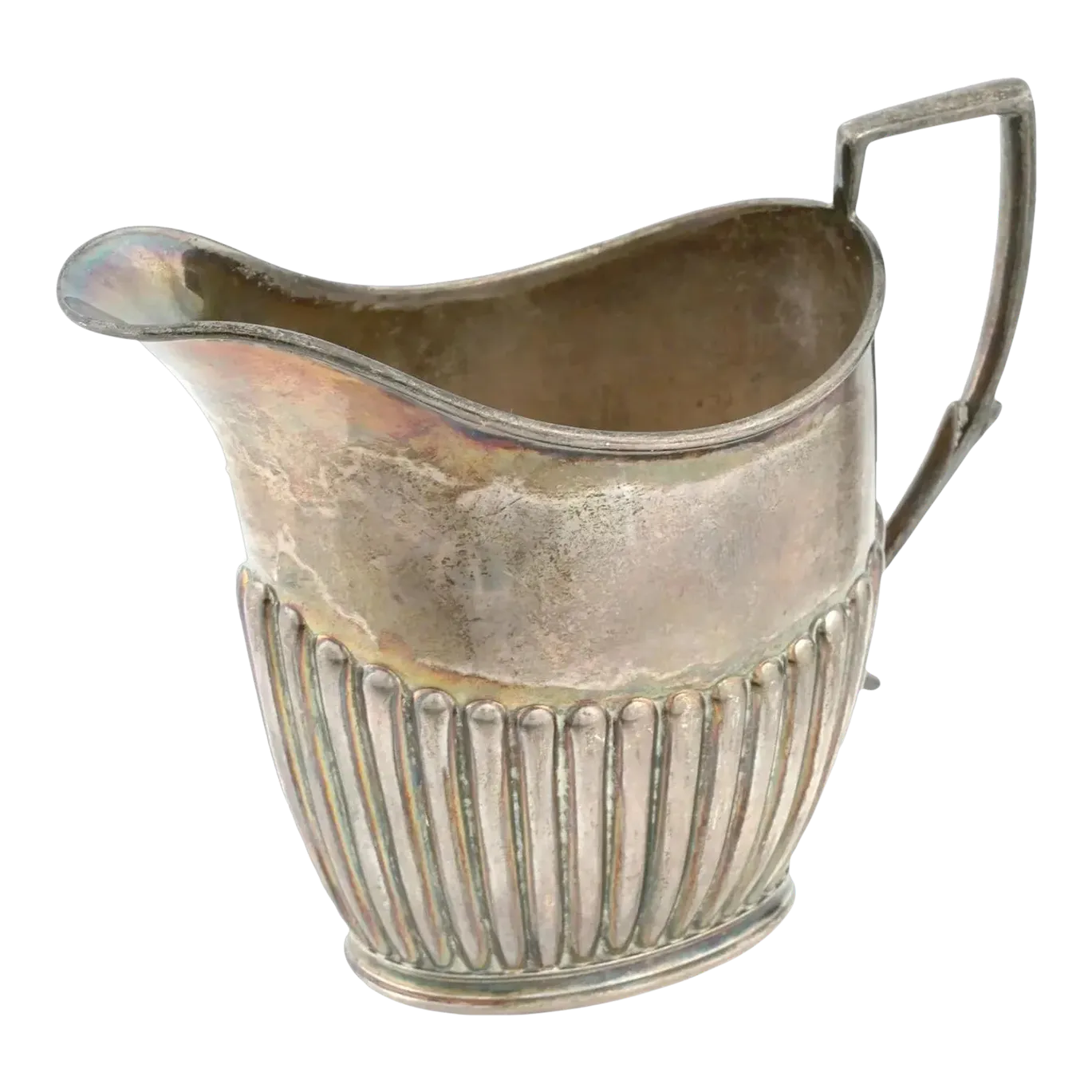 Antique English James Deakin and Sons Sterling Silver Creamer | Chairish