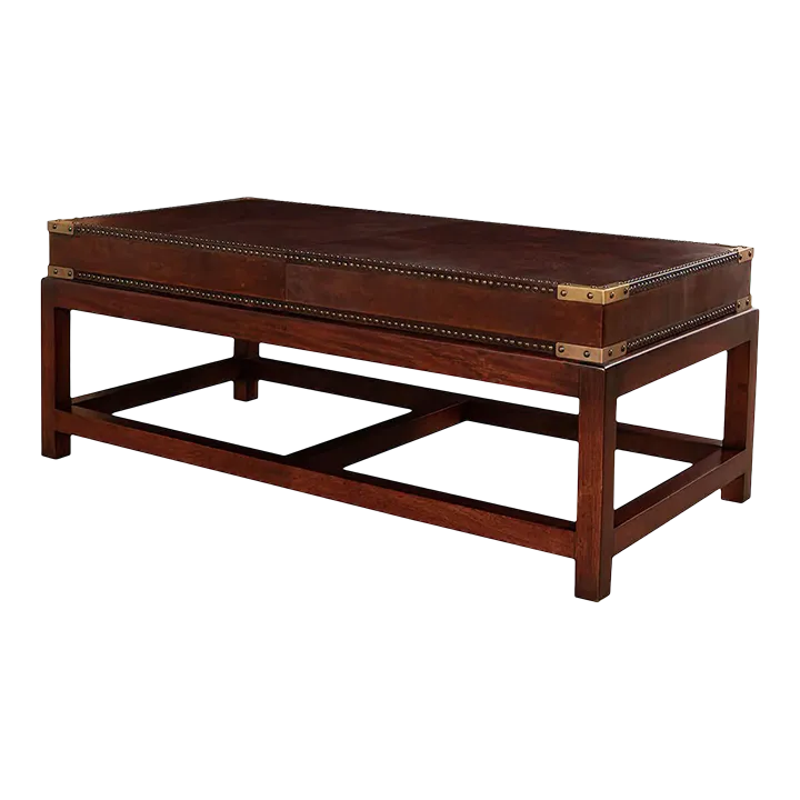Campaign Style Coffee Table | Chairish