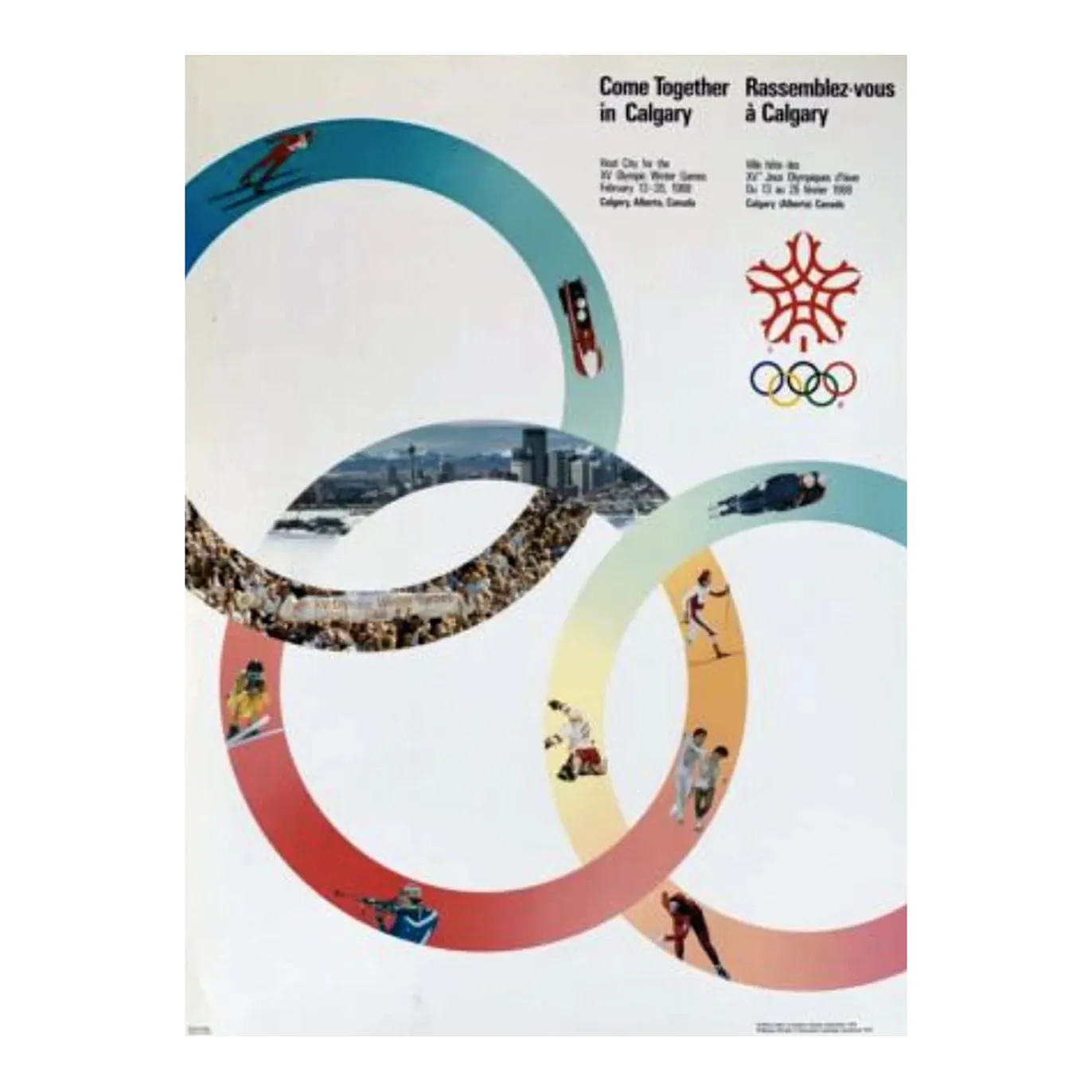 1988 Winter Olympic Games Calgary Poster | Chairish