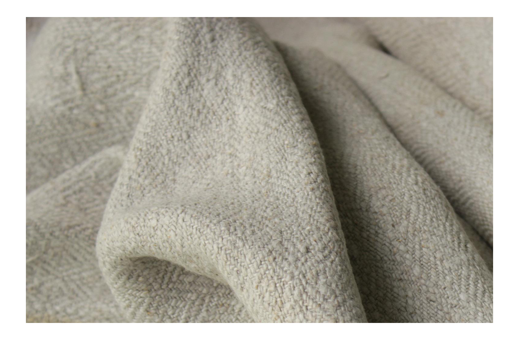 Antique Complex Weave Homespun Hemp Linen Fabric - 3.86 Yards | Chairish
