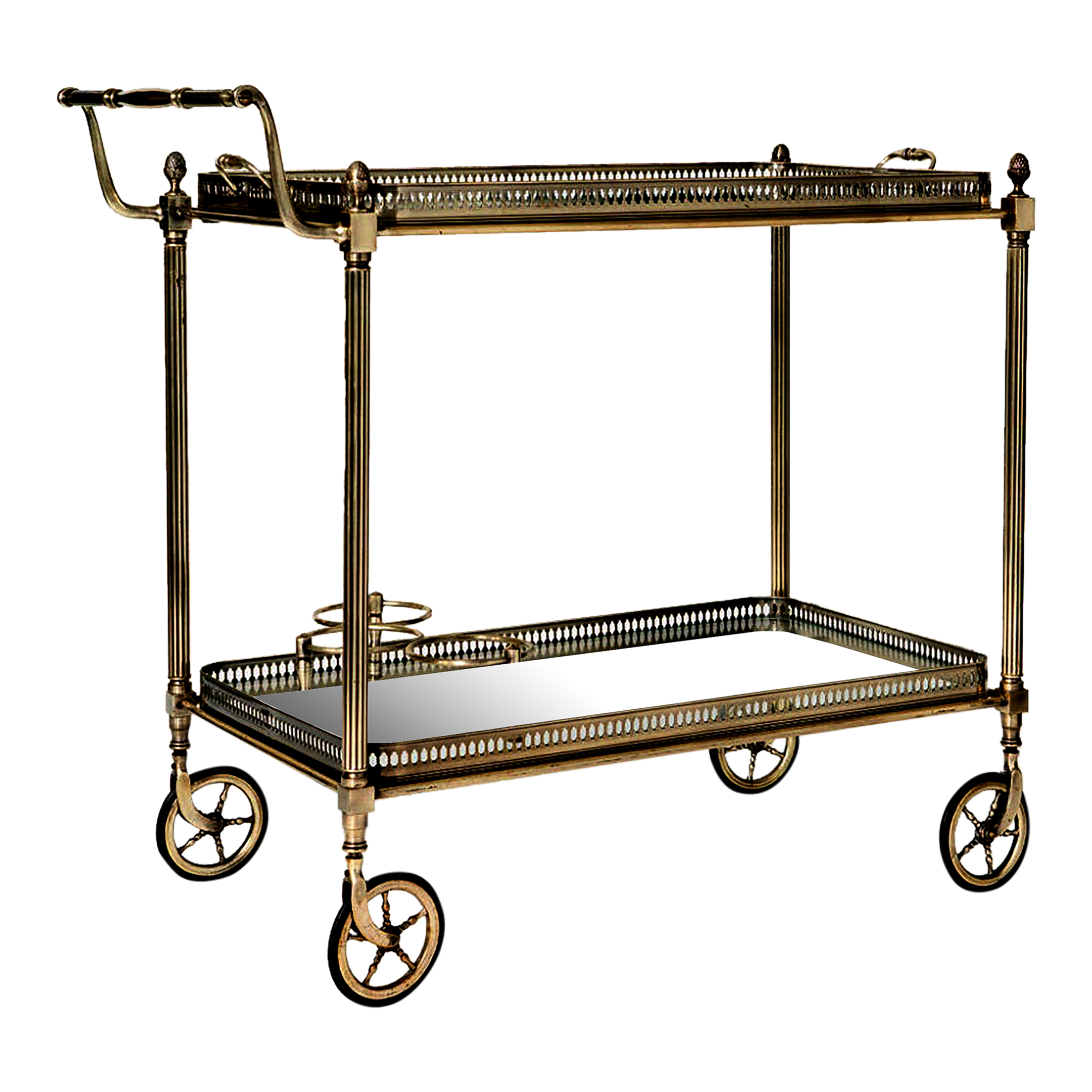 French Bar Cart - 1950s - 1960s | Chairish