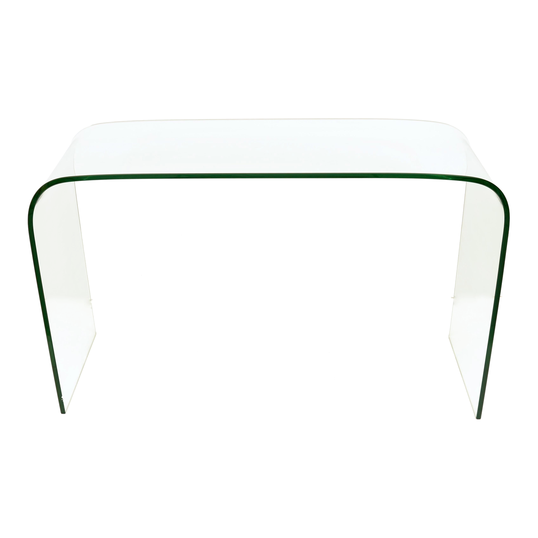 Glass Waterfall Console Table | Chairish