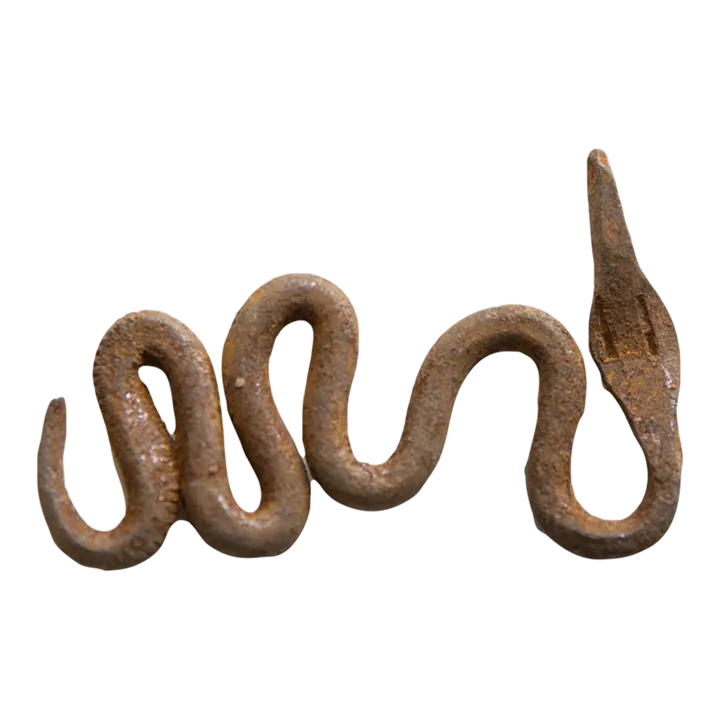 Vintage African Iron Snake | Chairish