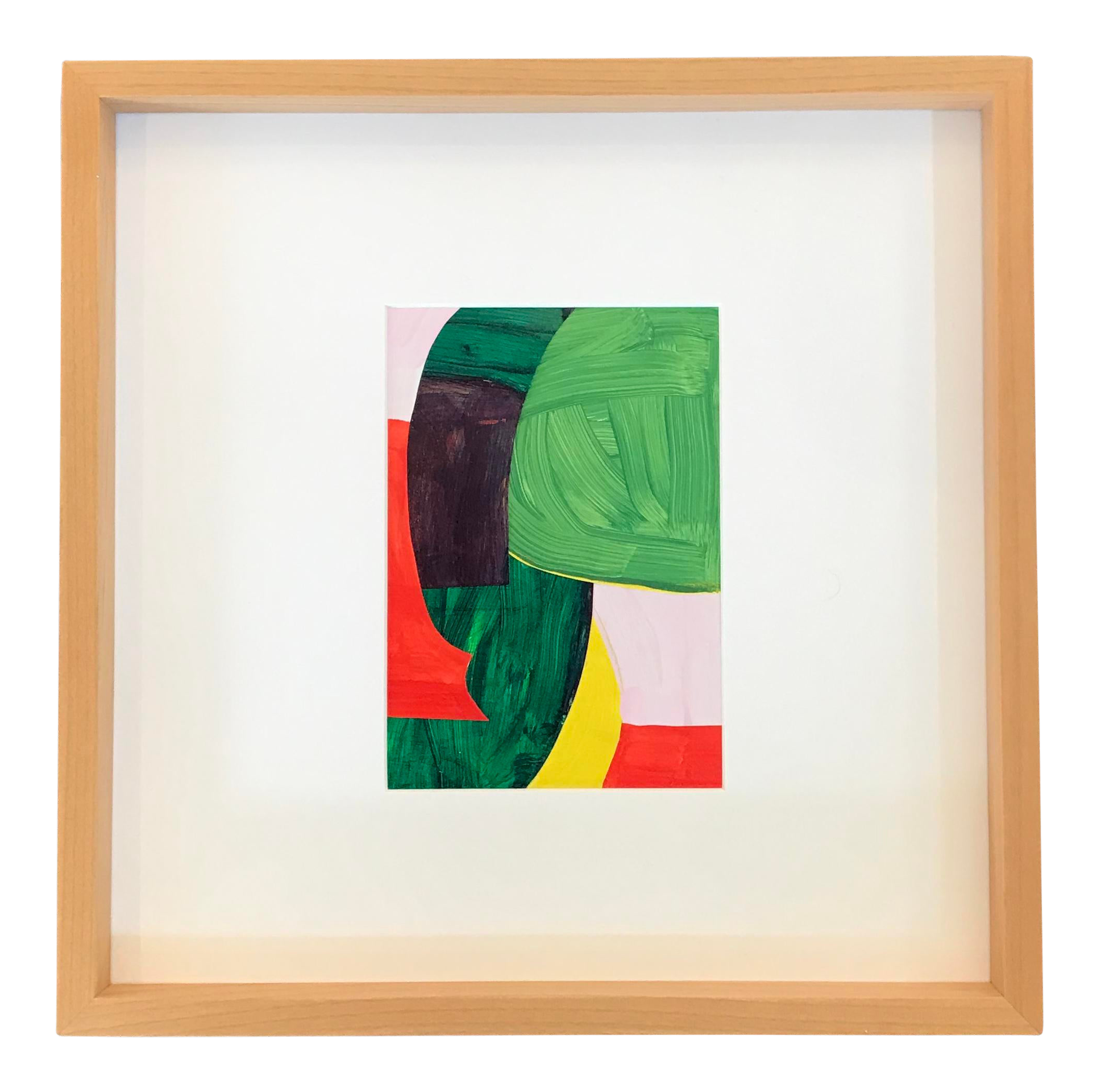 Original Abstract Collage, Framed | Chairish