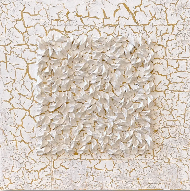 Kathleen Kane-Murrell Unique Abstract Painting, "Omikuji" | Chairish