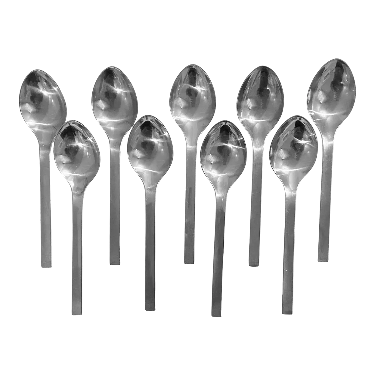 Georg Jensen Mid-Century Modern Stainless Steel Oval Soup Spoon/Table ...