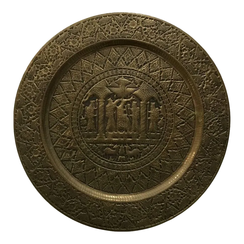 Antique Wall Plate Depicting Kings and Royalty | Chairish