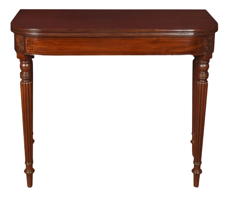 Regency Mahogany Tea Table | Chairish