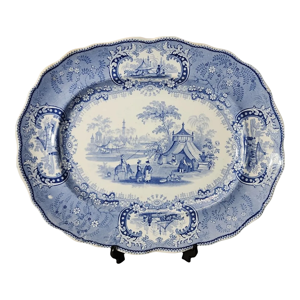 Early 1800s Thomas Godwin Medina Meat Platter - Medium | Chairish