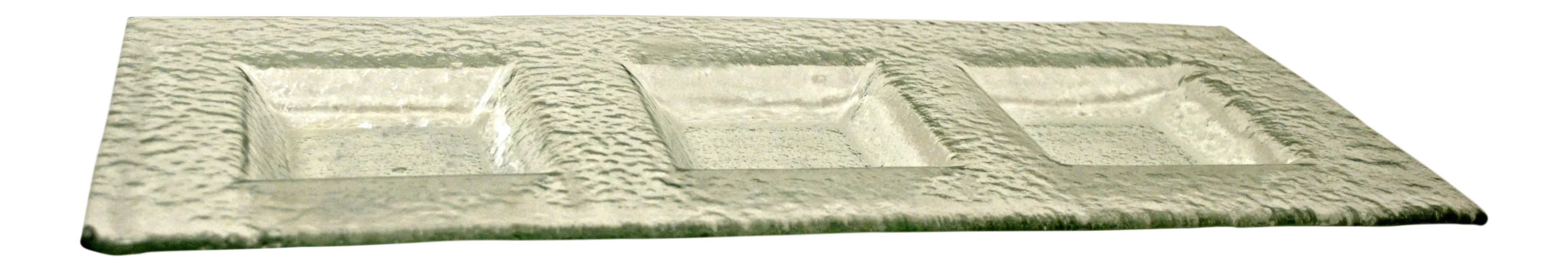 1980s Three Compartment Serving Platter | Chairish