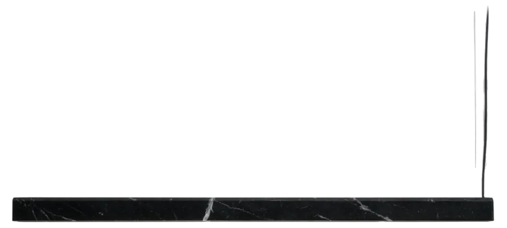 Nero Marquina Poem Suspended Light by Lexavala | Chairish