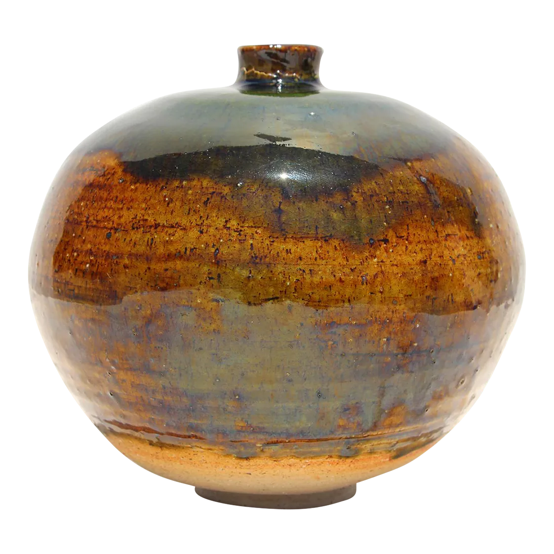 1950s Mid-Century Modern, French Studio Pottery Stoneware Vase | Chairish