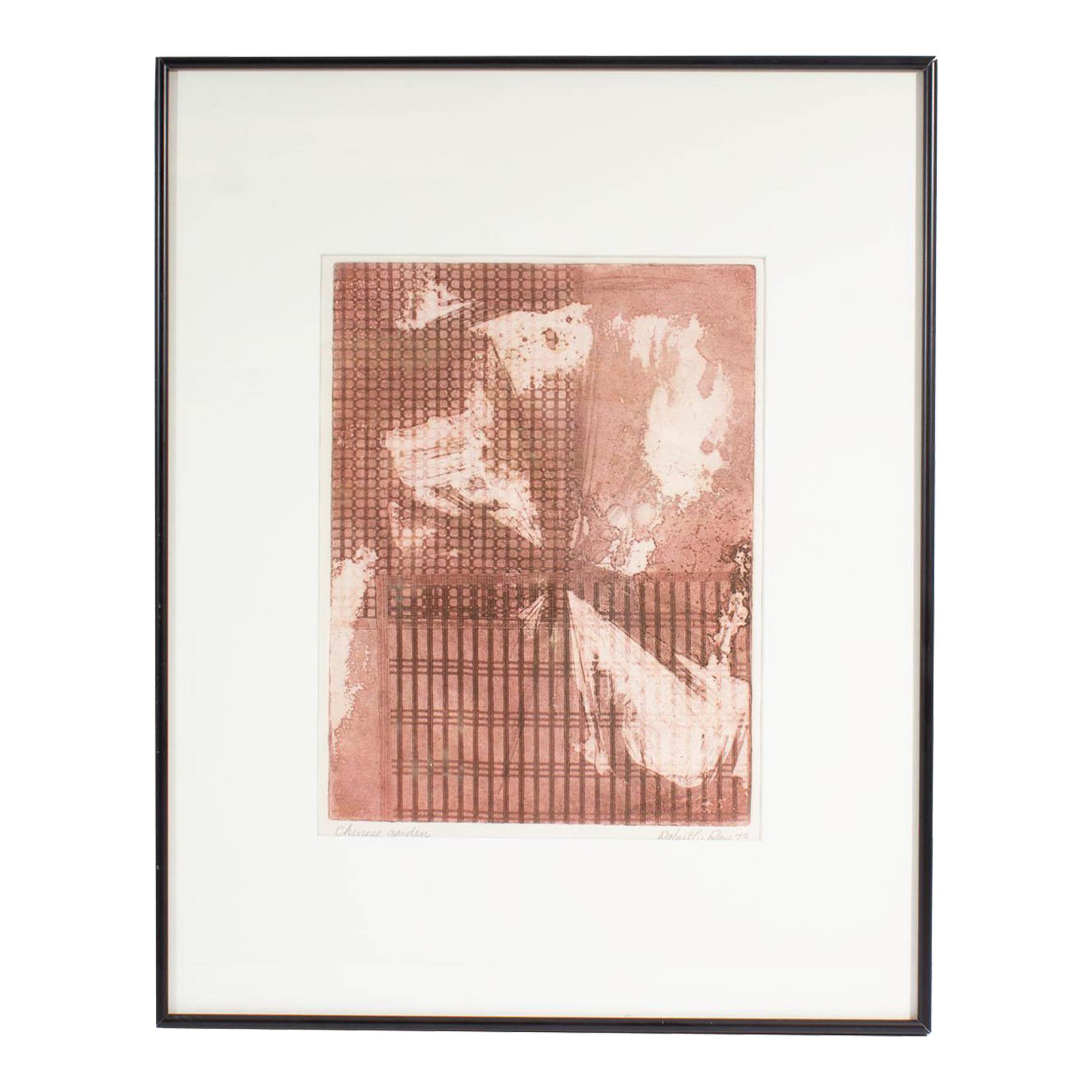 1973 “Chinese Garden” Intaglio Print by Robert C. Ray | Chairish