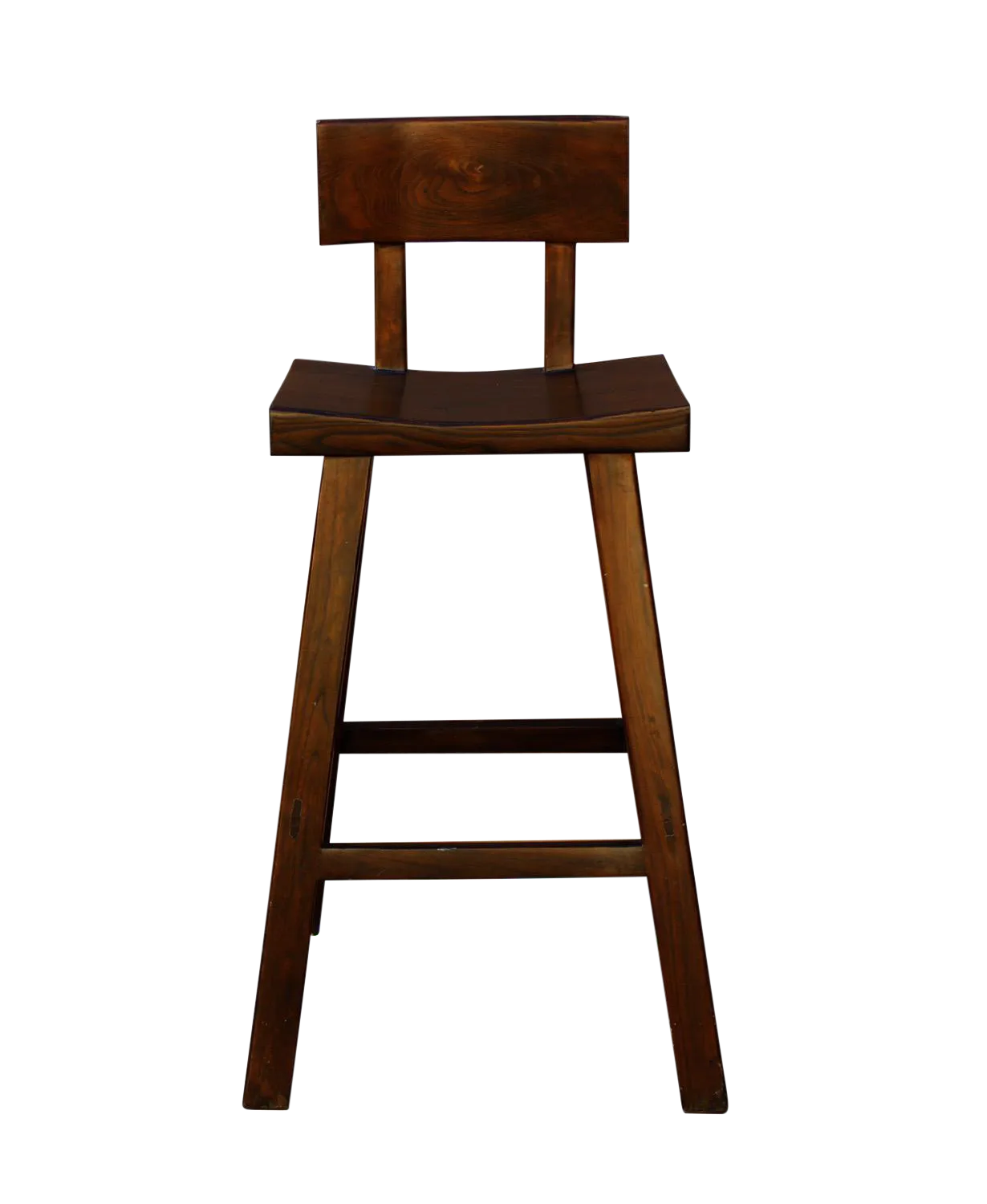 Handmade Solid Wood Bar Stool | Chairish