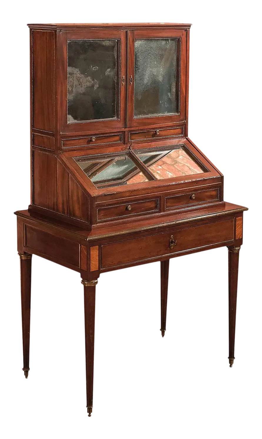 19th Century Jean-Baptiste Gamichon Mahogany Desk | Chairish