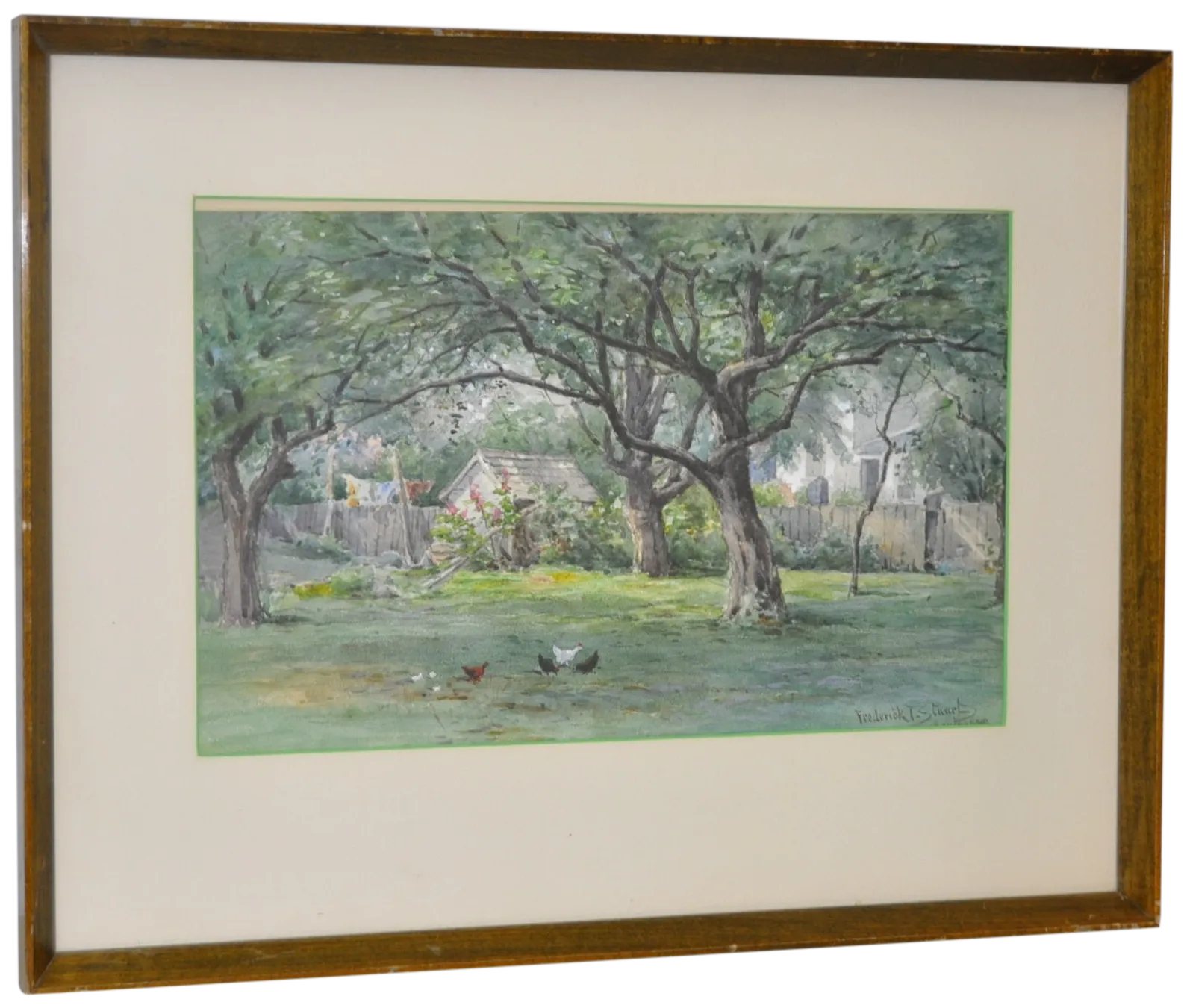 Watercolor by Frederick Stuart C.1900 | Chairish