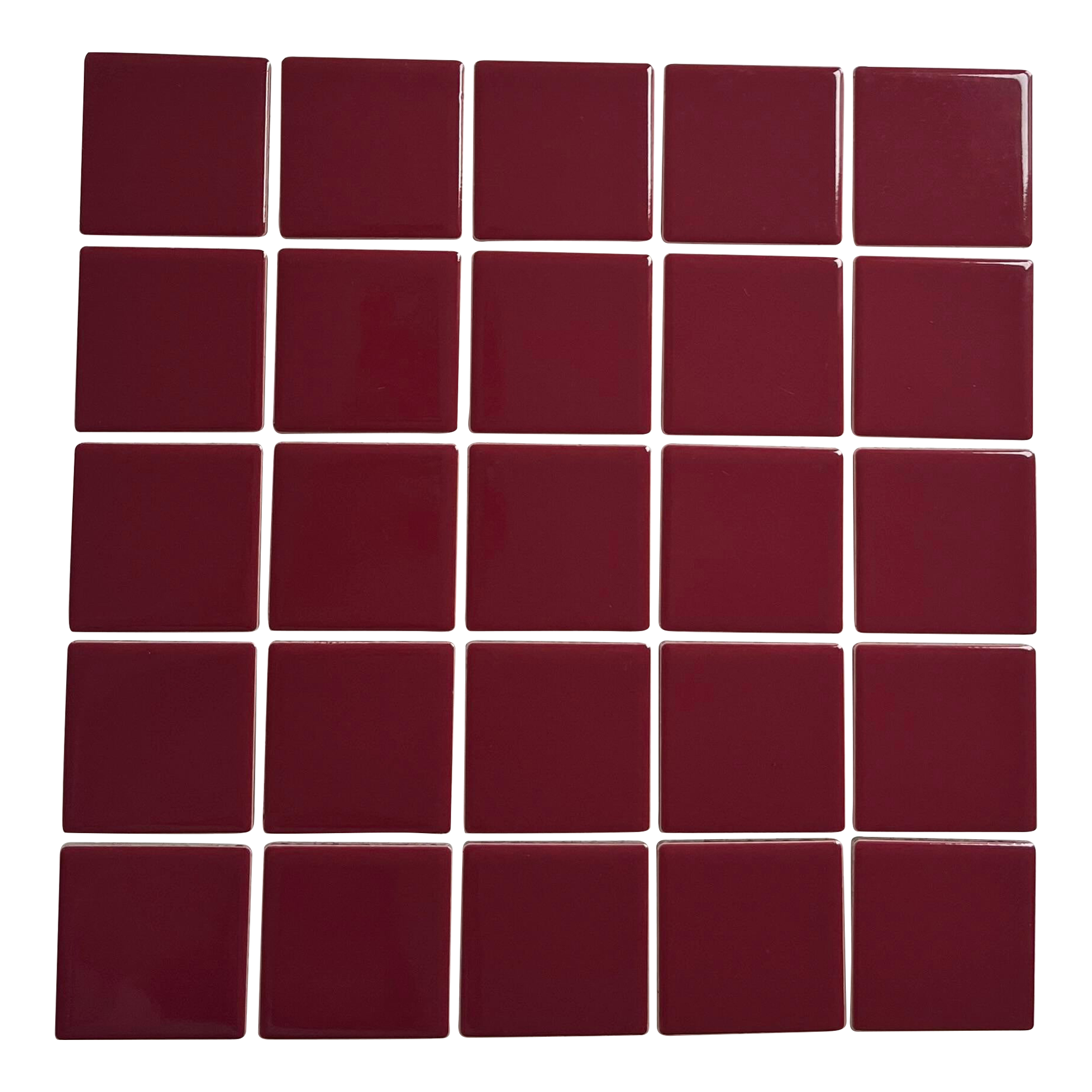 Maroon Vintage Color Tile 1980s Wall Tile, 23 Sq Ft Lot - 23 Piece Set ...