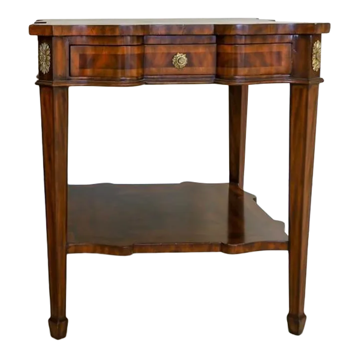 1990s Maitland-Smith McKinley Mahogany Occasional Accent Side Table | Chairish