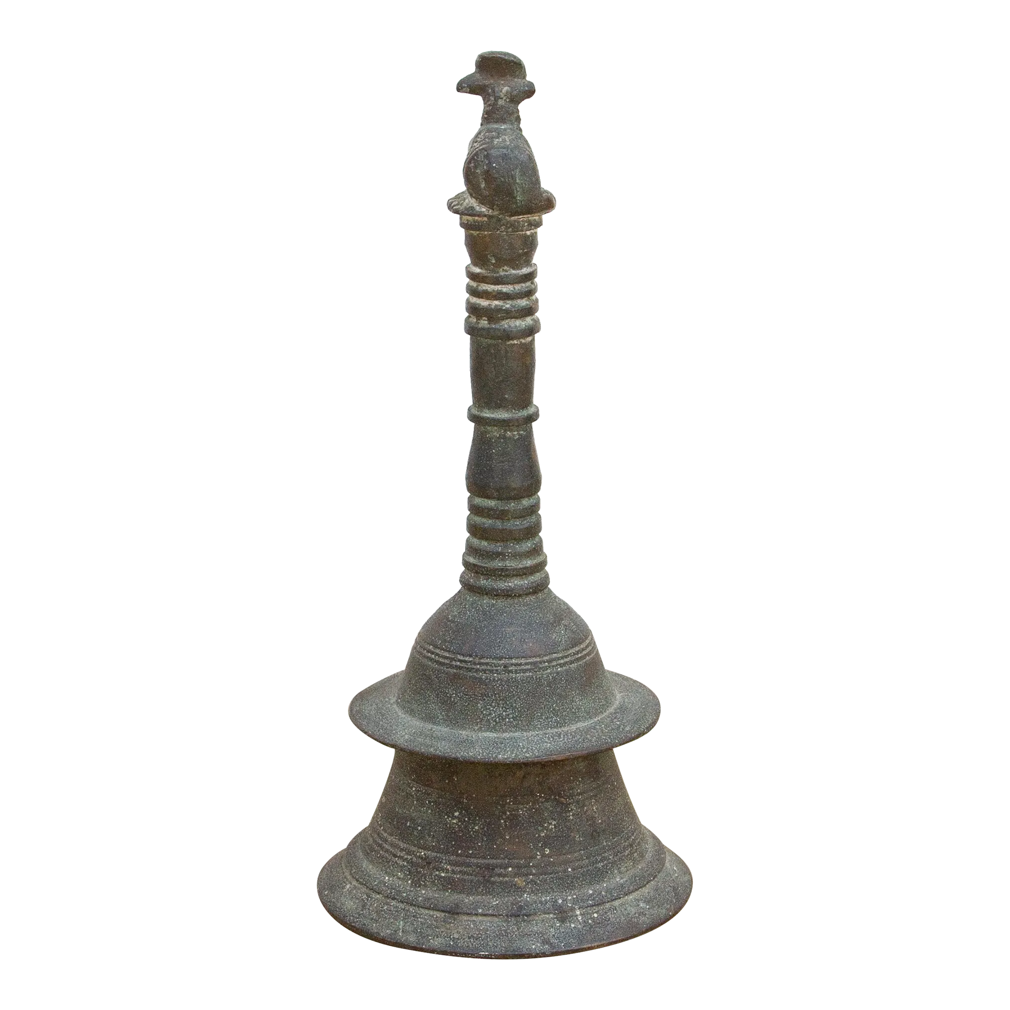 Ancient Indian Nandi Bronze Bell | Chairish